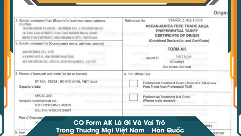 CO Form AK Là Gì? Quy Trình Và Thủ Tục Xin Cấp Giấy CO Form AK - F&F ...